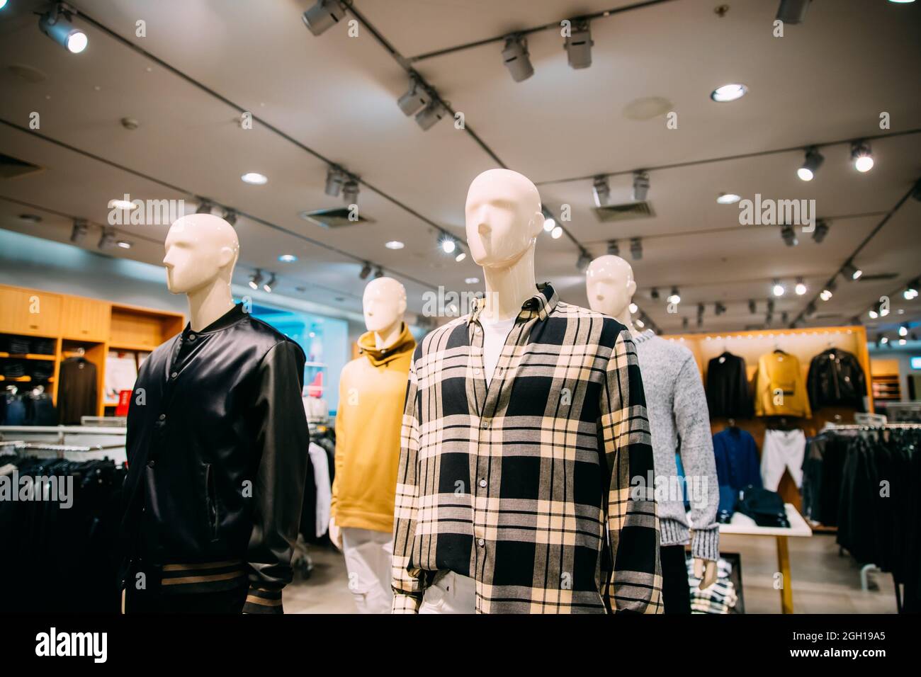 Store Manikin With Clothes