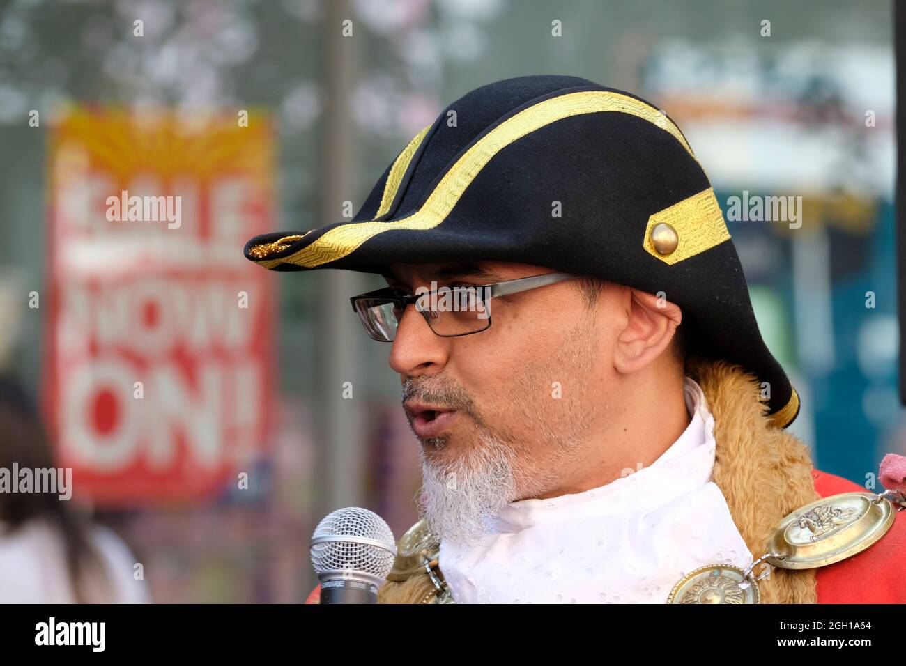 Gloucester, UK. 4th Sep, 2021. The new Mock Mayor of Gloucester, Hash ...