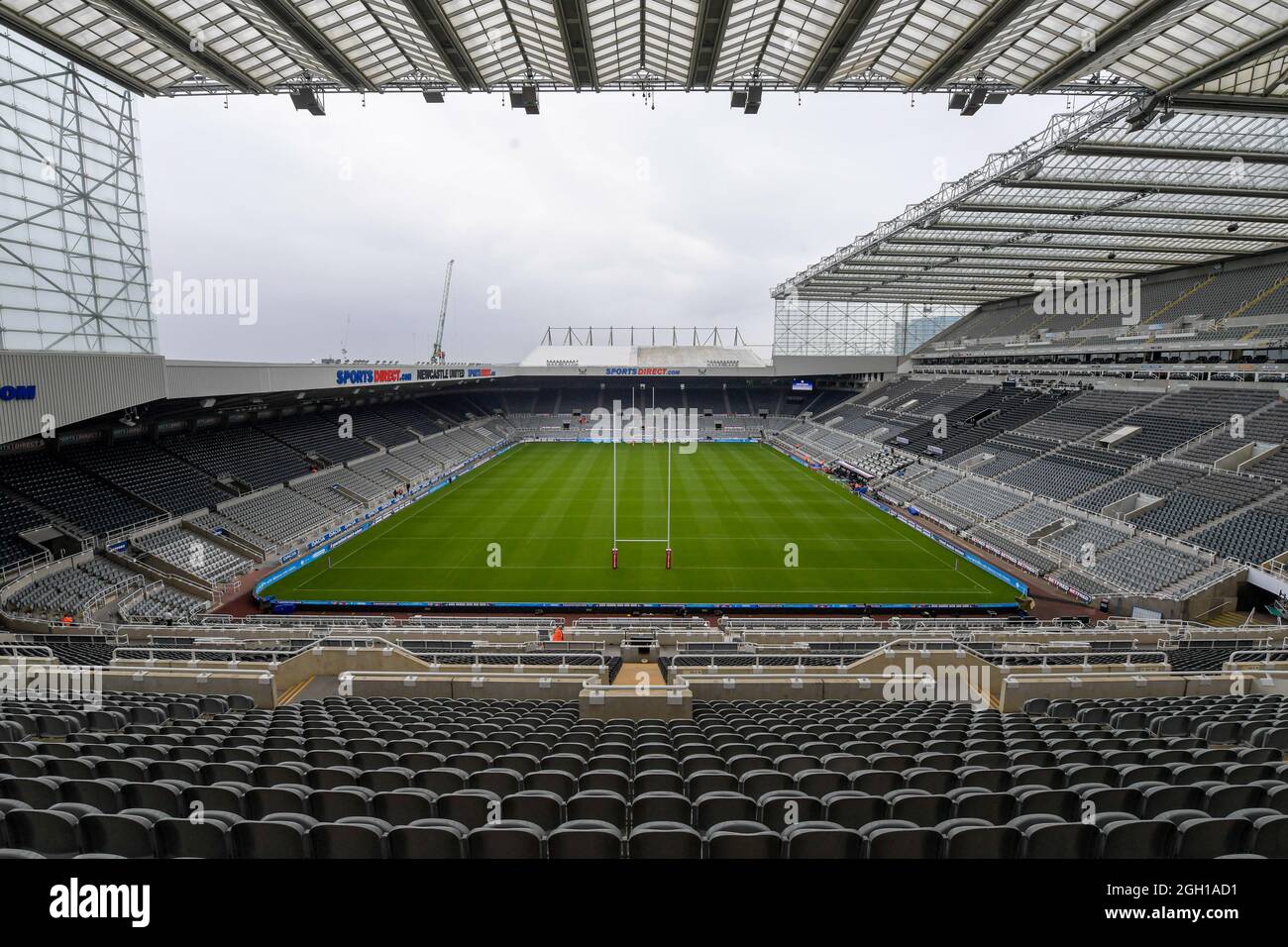 A general view of St James' Park, the venue for the Rugby League Magic ...