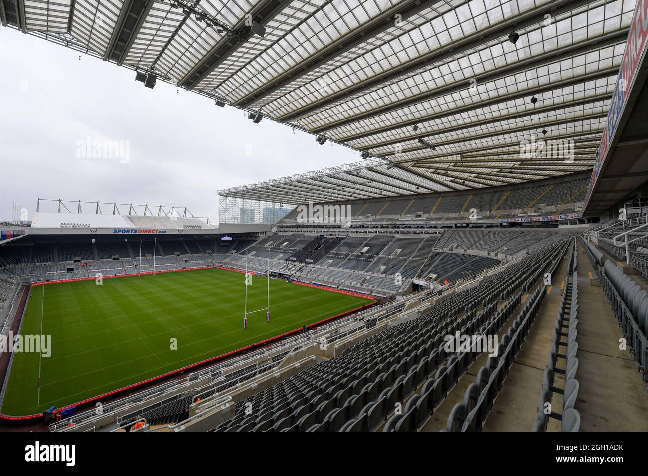 A general view of St James' Park, the venue for the Rugby League Magic ...