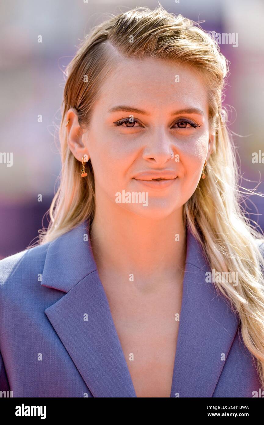 Sofia Kappel attending the screening of Pleasure during the 47th Deauville American Film ...