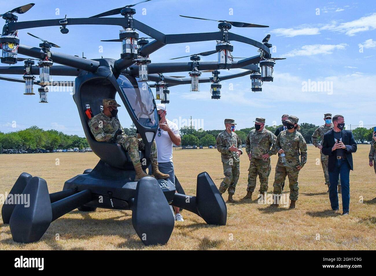 Air, Force, Chief, Staff, Charles, Brown, Jr, sits, LIFT, Aircraft ...