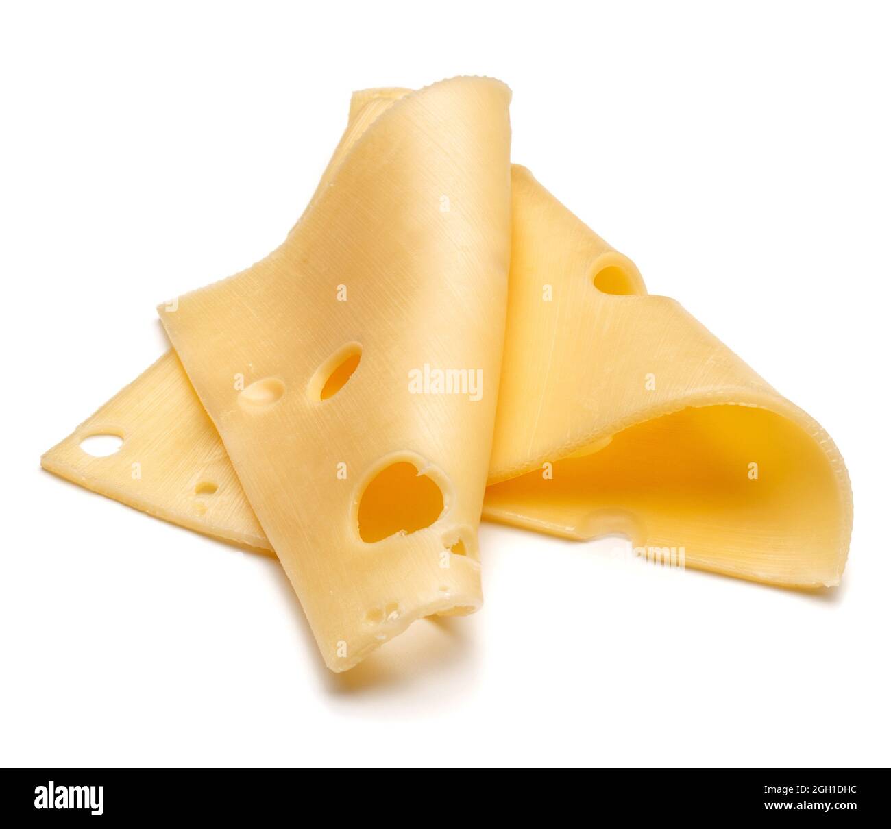 Emmental cheese slices Cut Out Stock Images & Pictures - Alamy