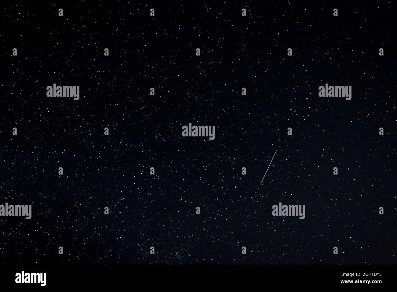 Starry sky with magic falling stars Stock Photo - Alamy
