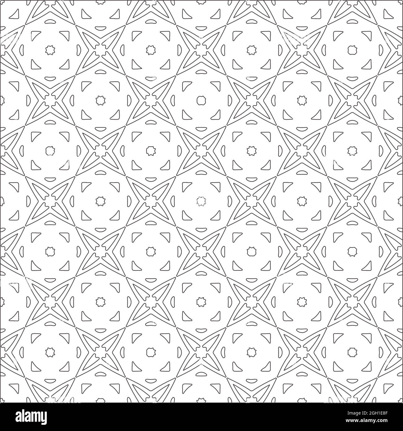 Vector pattern with symmetrical elements . Repeating geometric tiles ...