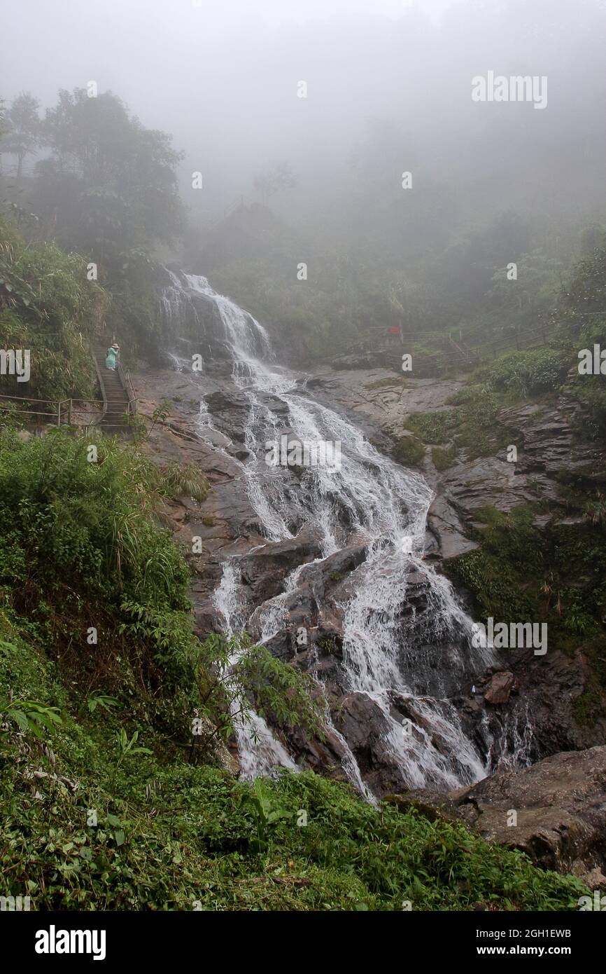Thac Bac, Siver Waterfall, Lao Chai, Sapa, Vietnam Stock Photo - Alamy