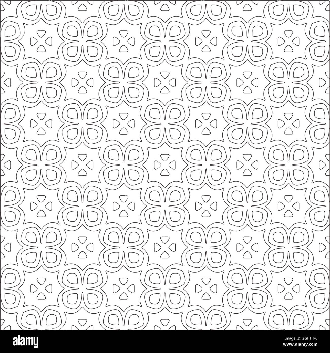 Vector pattern with symmetrical elements . Repeating geometric tiles ...