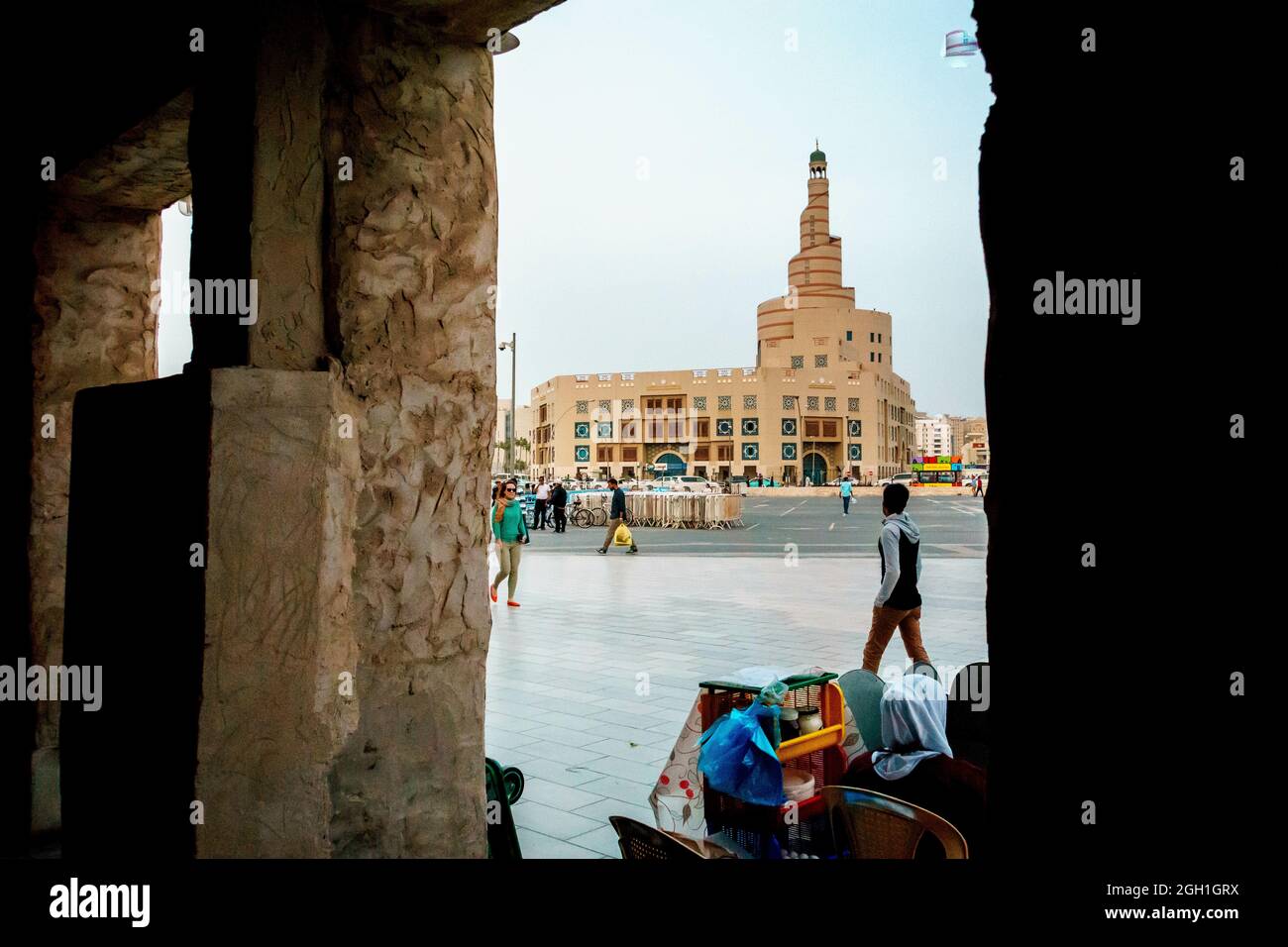 DOHA, QATAR - Mar 01, 2019: A beautiful view of Al-Fanar Islamic ...
