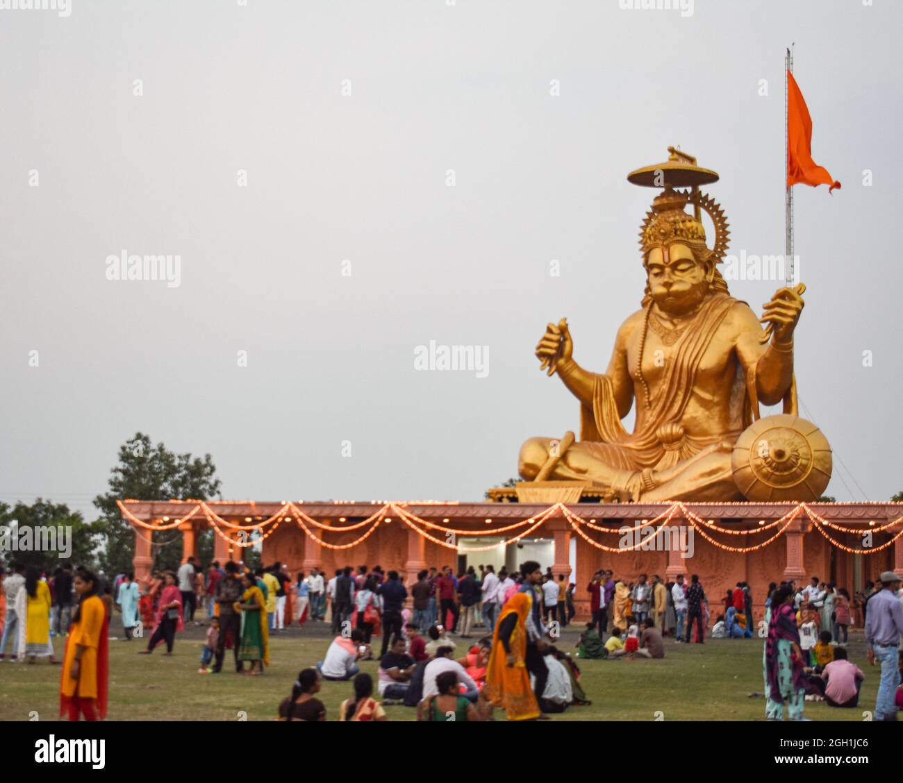 Pitra Parvat Hanuman Statue Indore MP India Stock Photo - Alamy