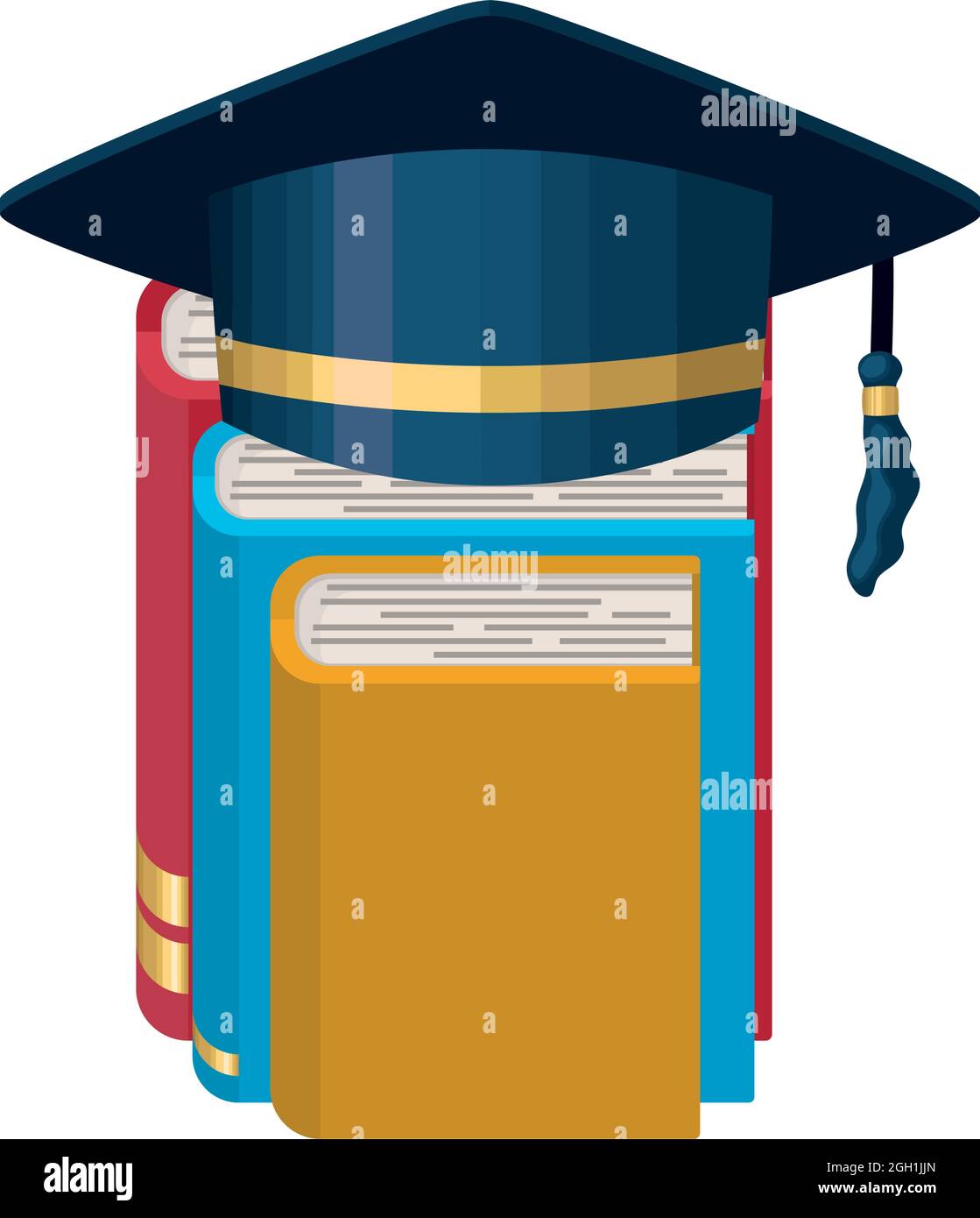 graduation books illustration Stock Vector Image & Art - Alamy