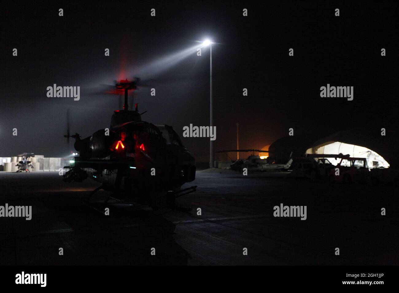 U.S. Marine Lance Cpl. Philip A. Gilbert, a aviation mechanic with ...