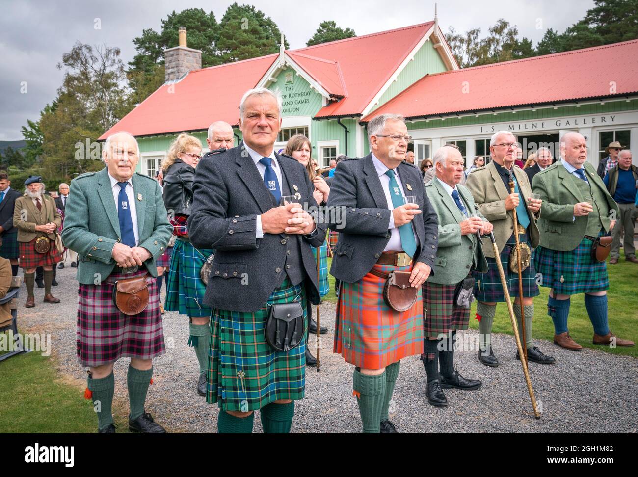 The duke of rothesay highland games pavilion hi-res stock photography ...
