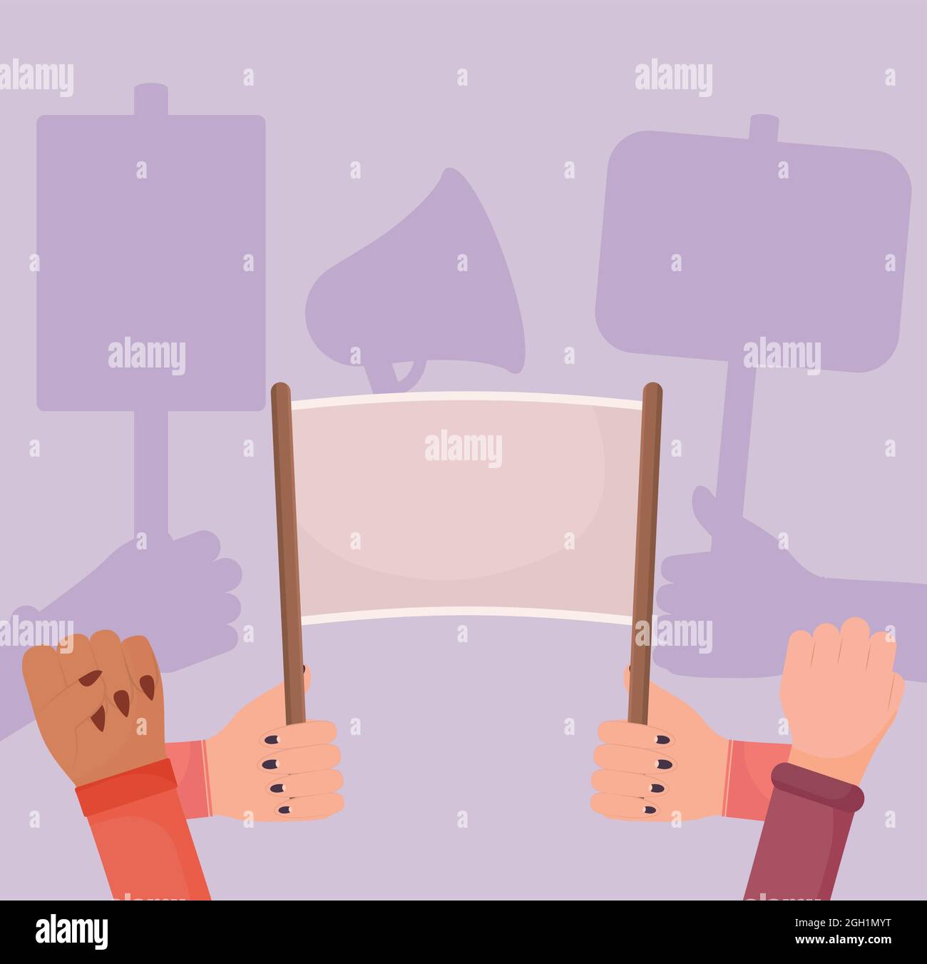 strong protest illustration Stock Vector Image & Art - Alamy