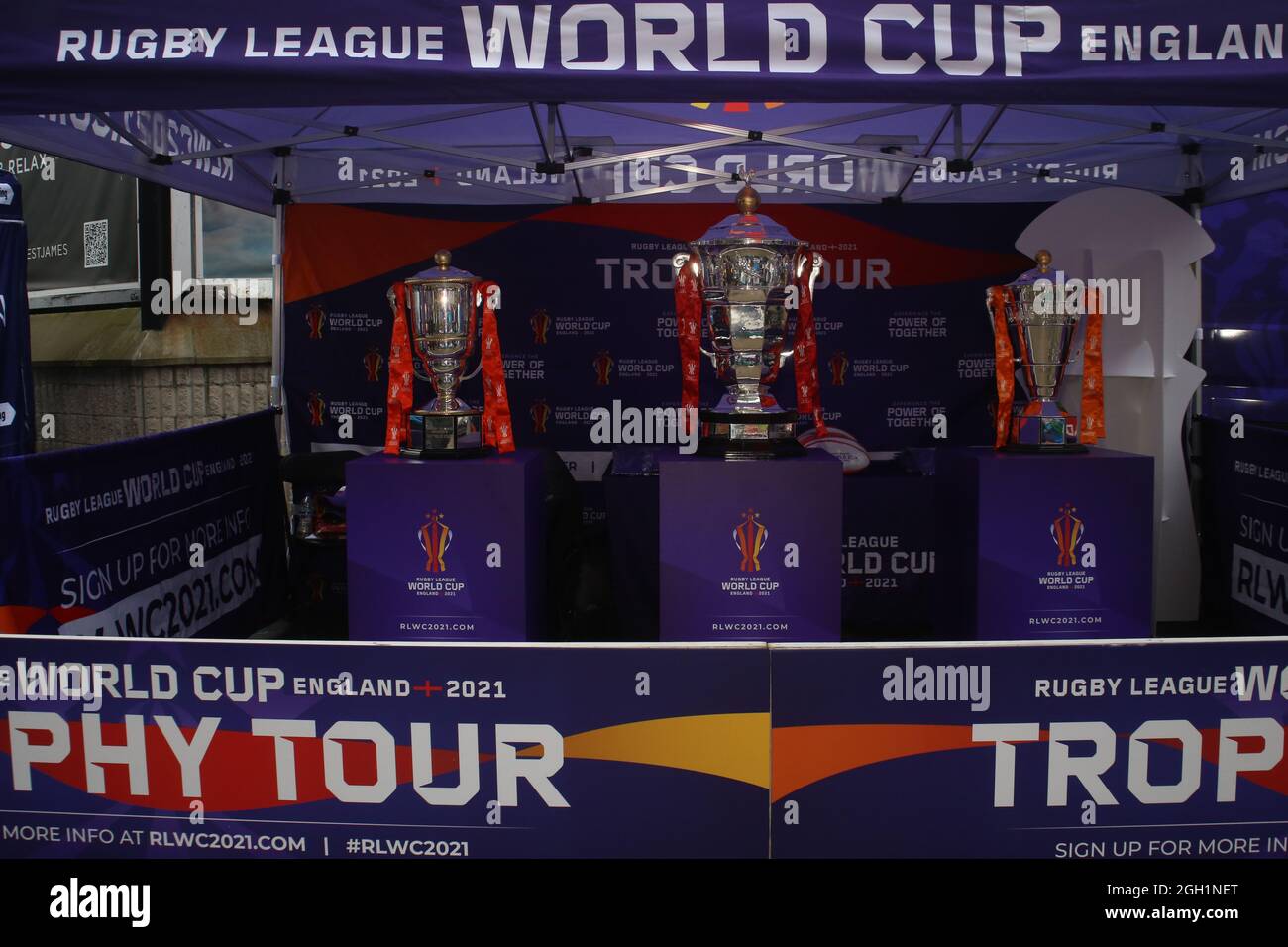 Rugby league world cup trophy hi-res stock photography and images - Alamy