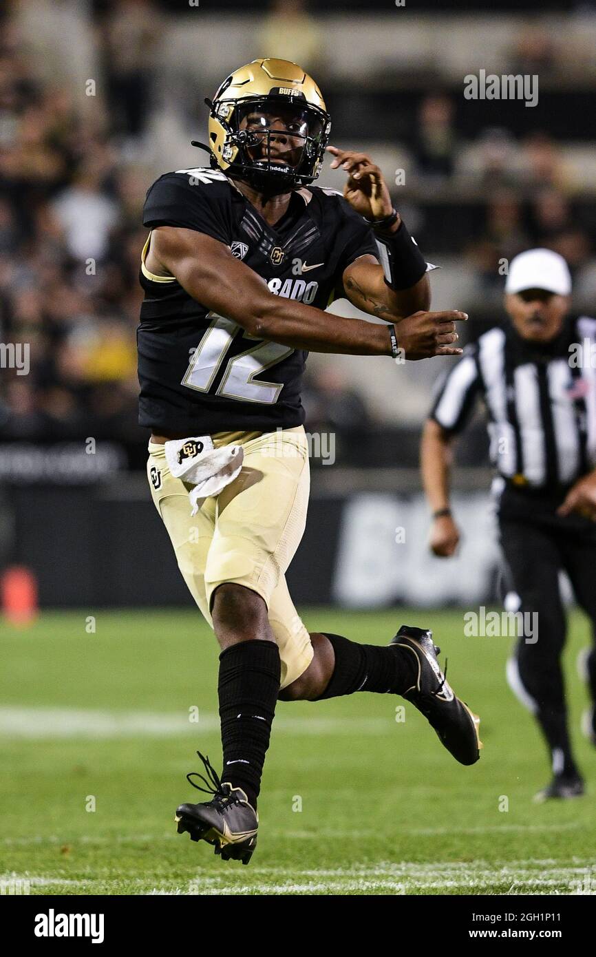 Boulder, CO, USA. 03rd Sep, 2021. Colorado Buffaloes quarterback ...