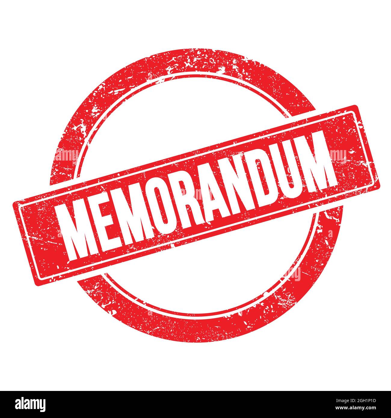 MEMORANDUM text on red grungy round vintage stamp Stock Photo - Alamy