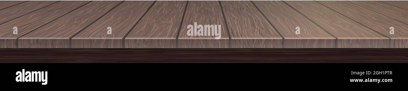 Large table top, solid wood texture, white background - Vector ...