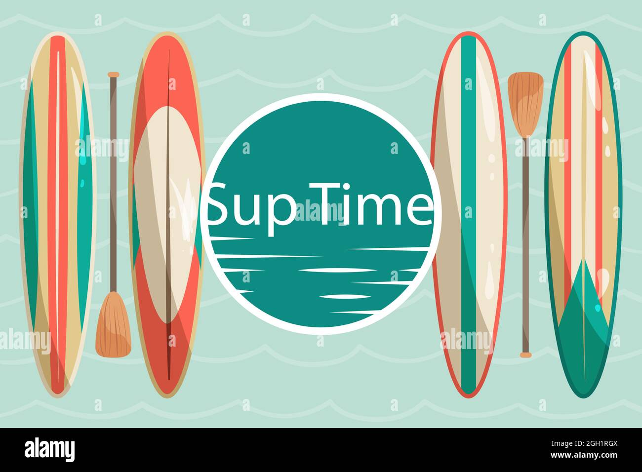 Hand drawn sup background Vector illustration Stock Vector Image & Art ...