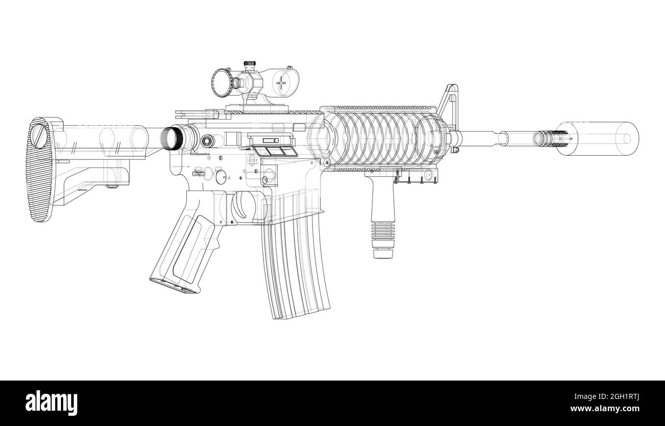 Army weapons. Vector Stock Vector Image & Art - Alamy