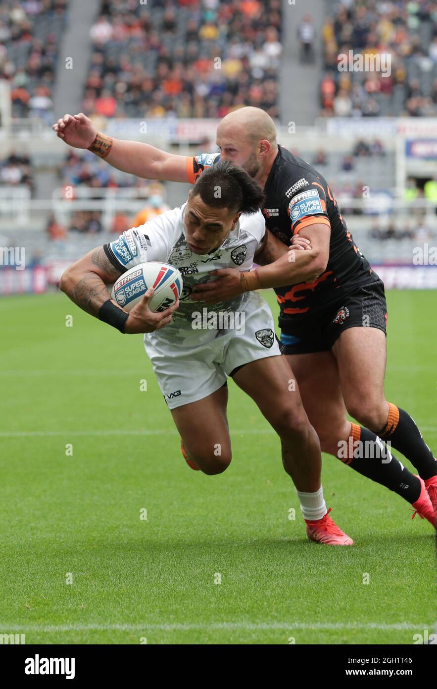 Left during the magic weekend match at st james park hi-res stock ...