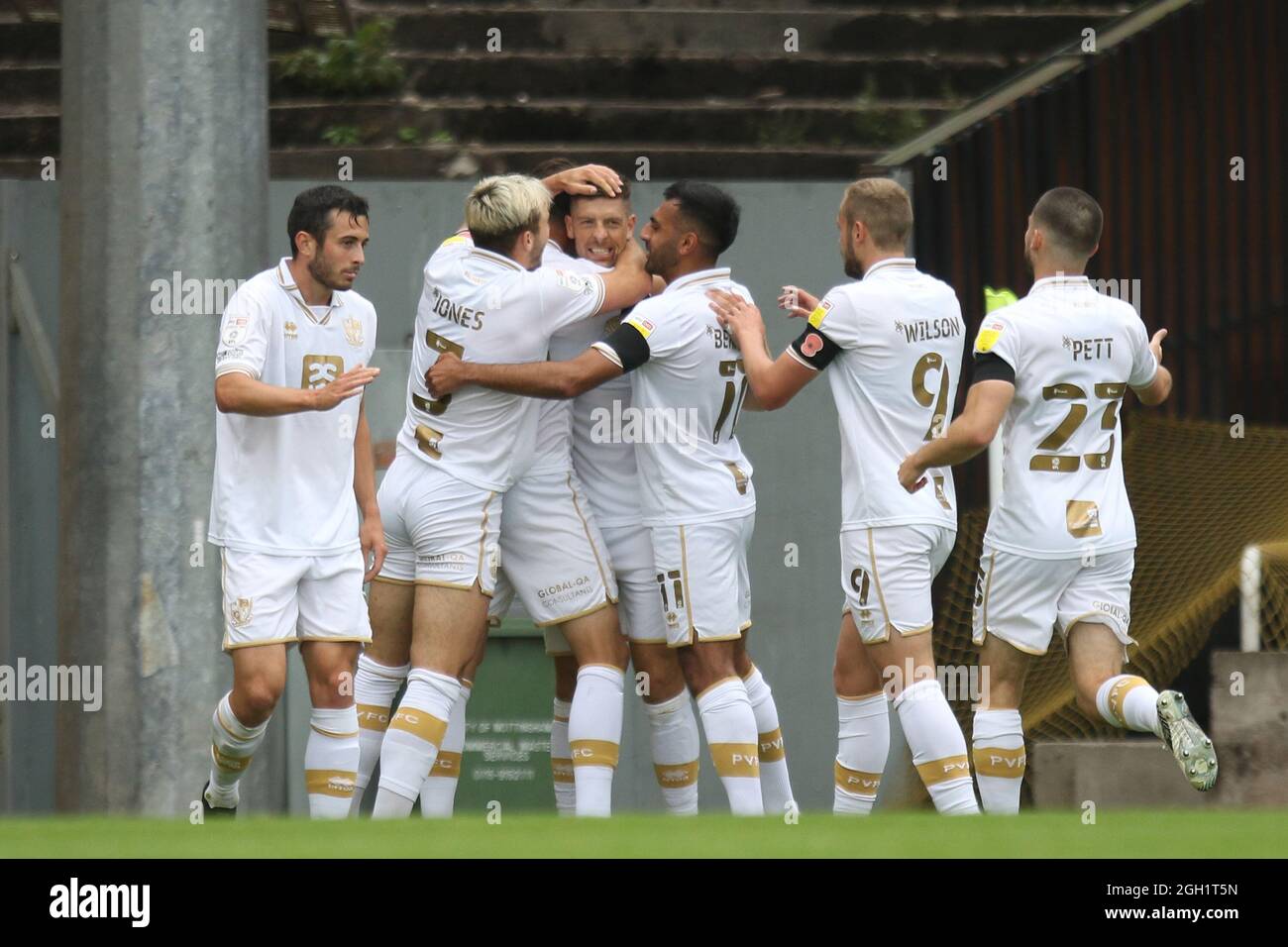Burslem, UK. 04th Sep, 2021. Port Vale forward Jamie Proctor (13 ...