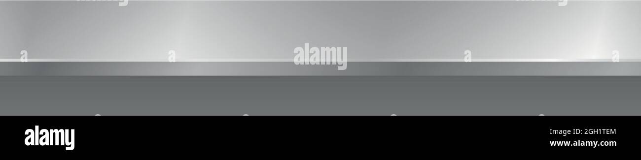 Metal kitchen countertop, iron texture, large table on a white ...