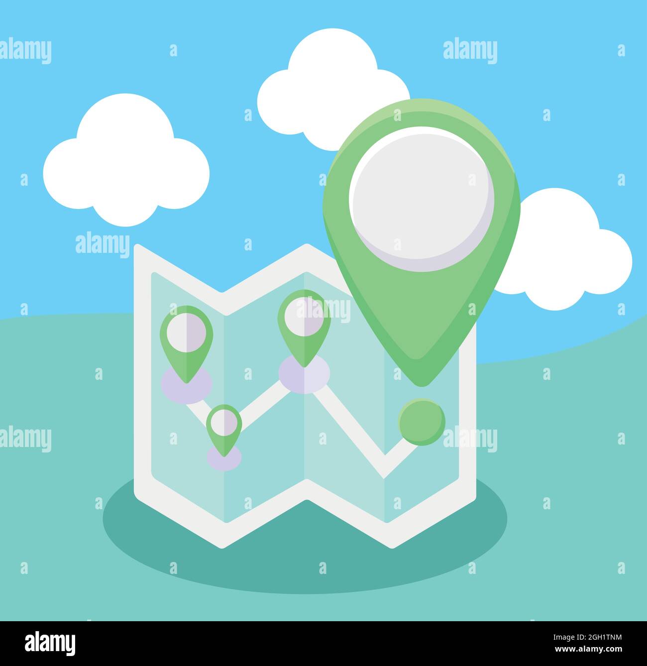 pretty location design Stock Vector Image & Art - Alamy