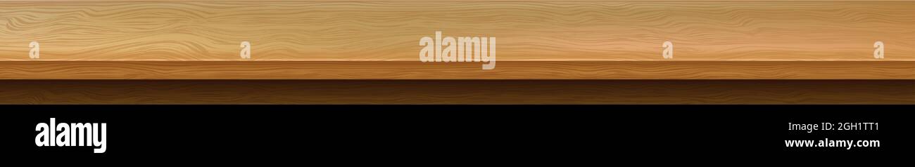 Large table top, wooden texture from boards, white background - Vector ...