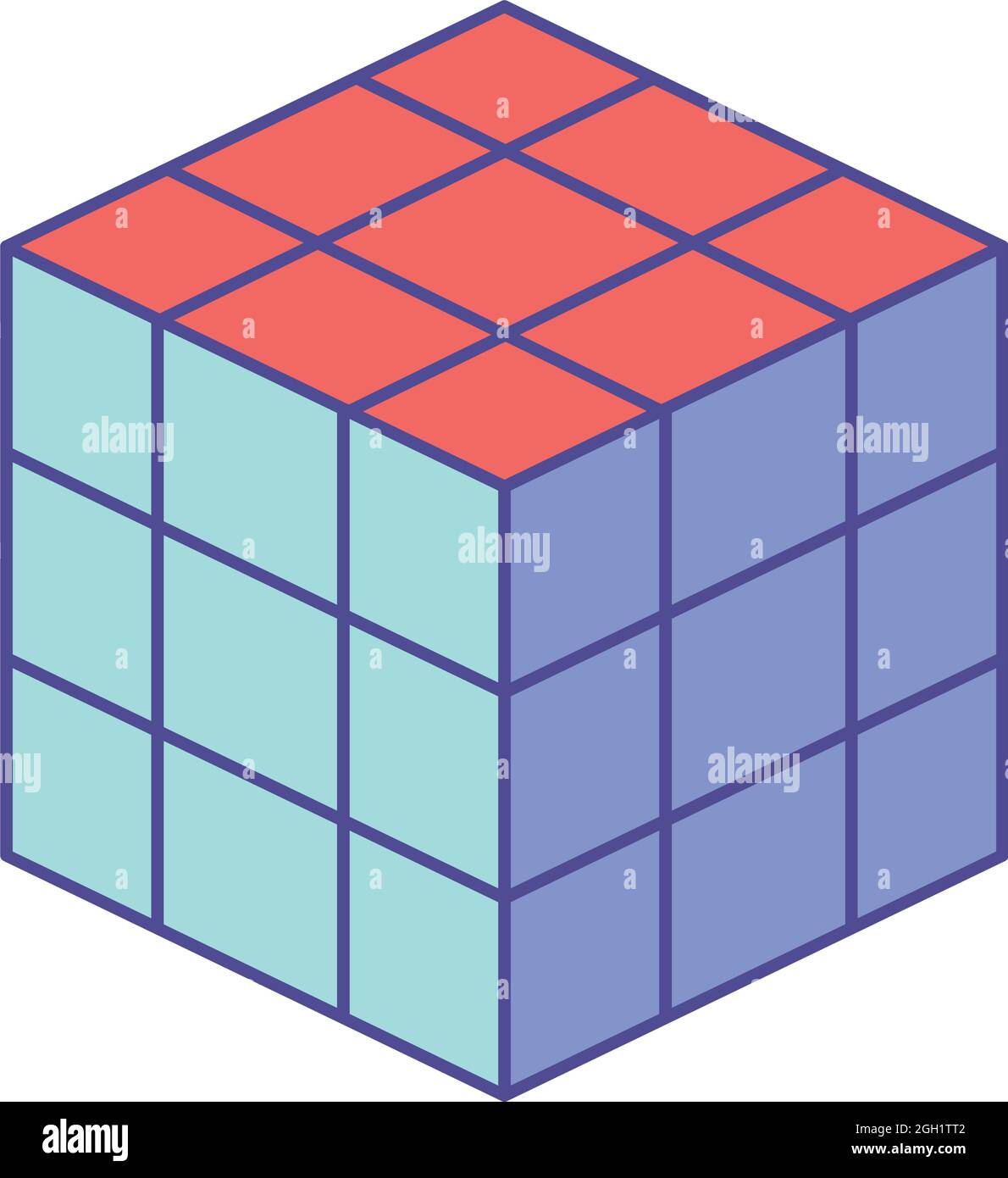 Magic cube puzzle Stock Vector Images - Alamy