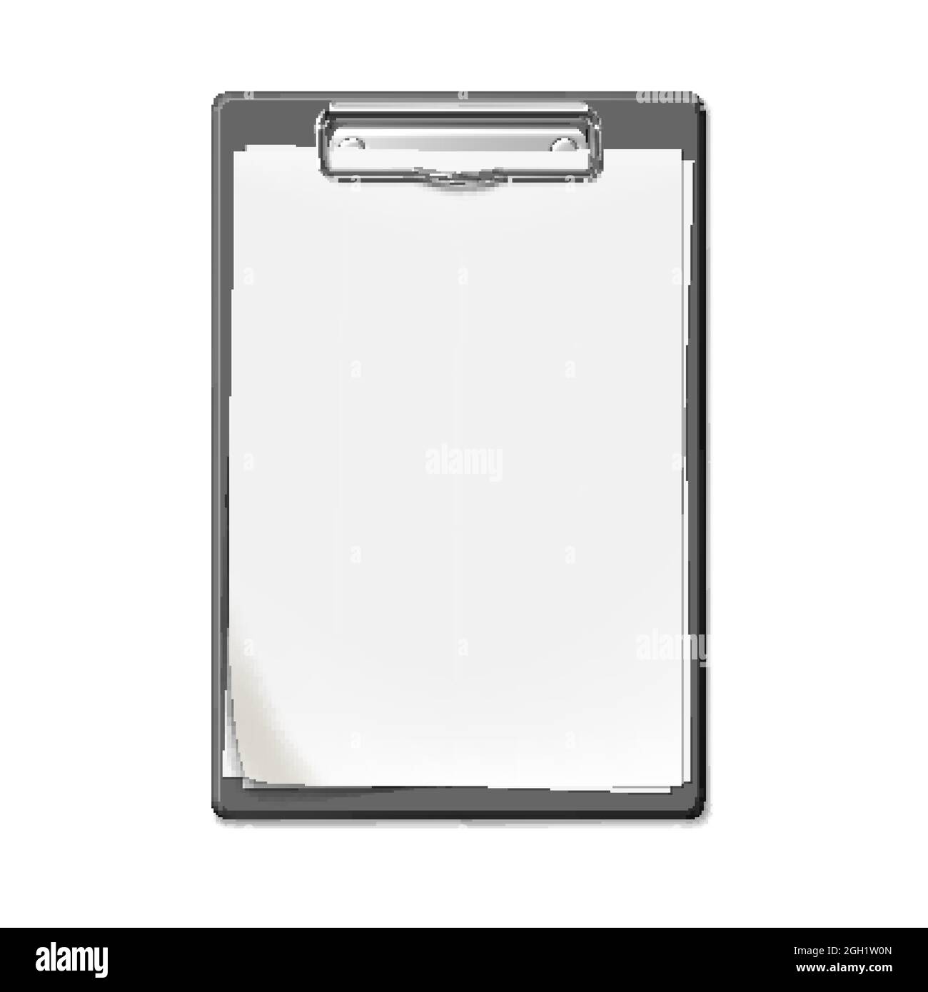 Clip Board With Blank List Sheet Attached Vector Stock Vector Image ...