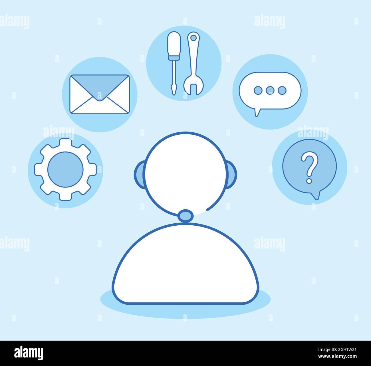 technical support card Stock Vector Image & Art - Alamy