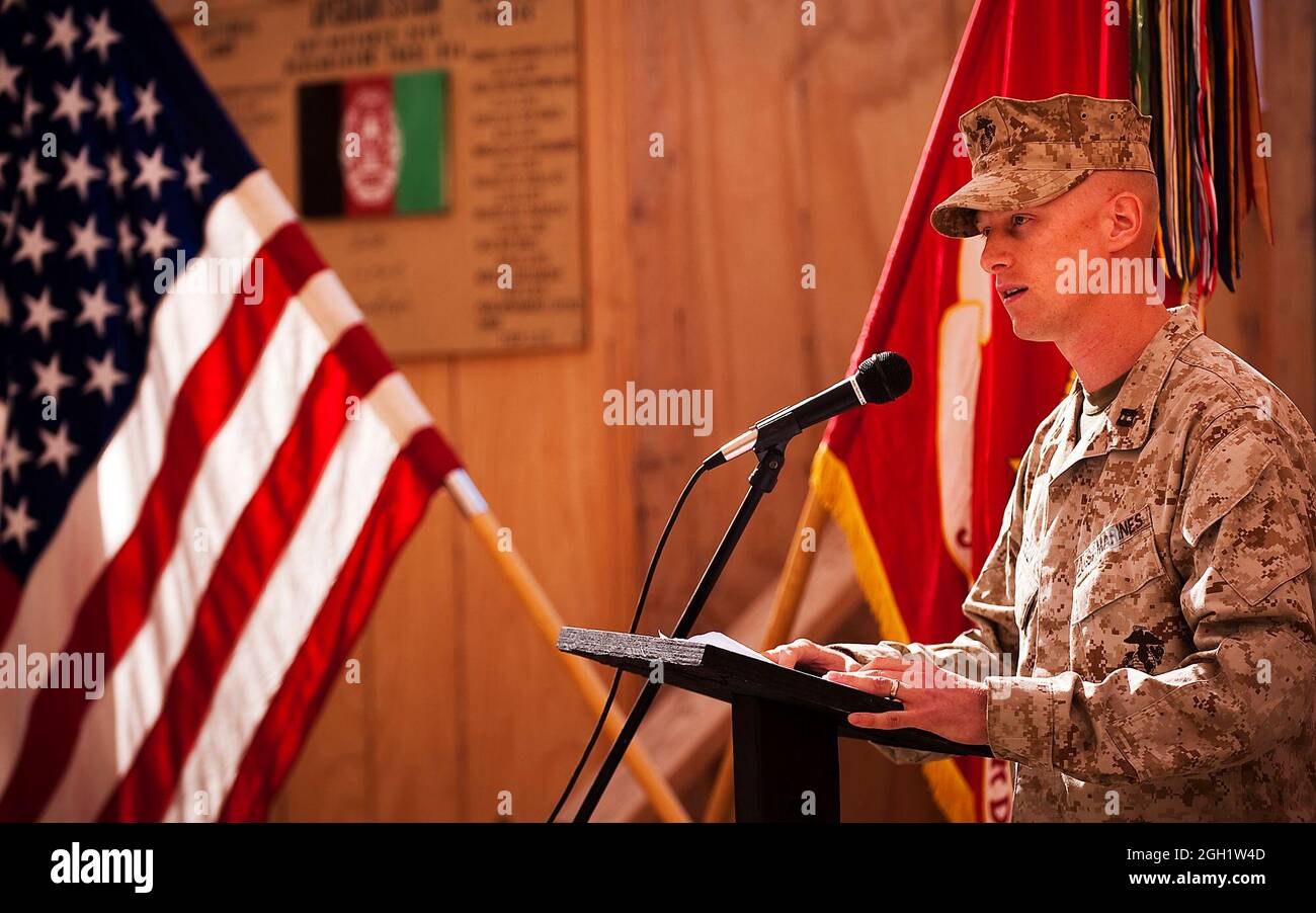 Capt. Patrick Kelly, the 3rd Battalion, 3rd Marine Regiment, air ...