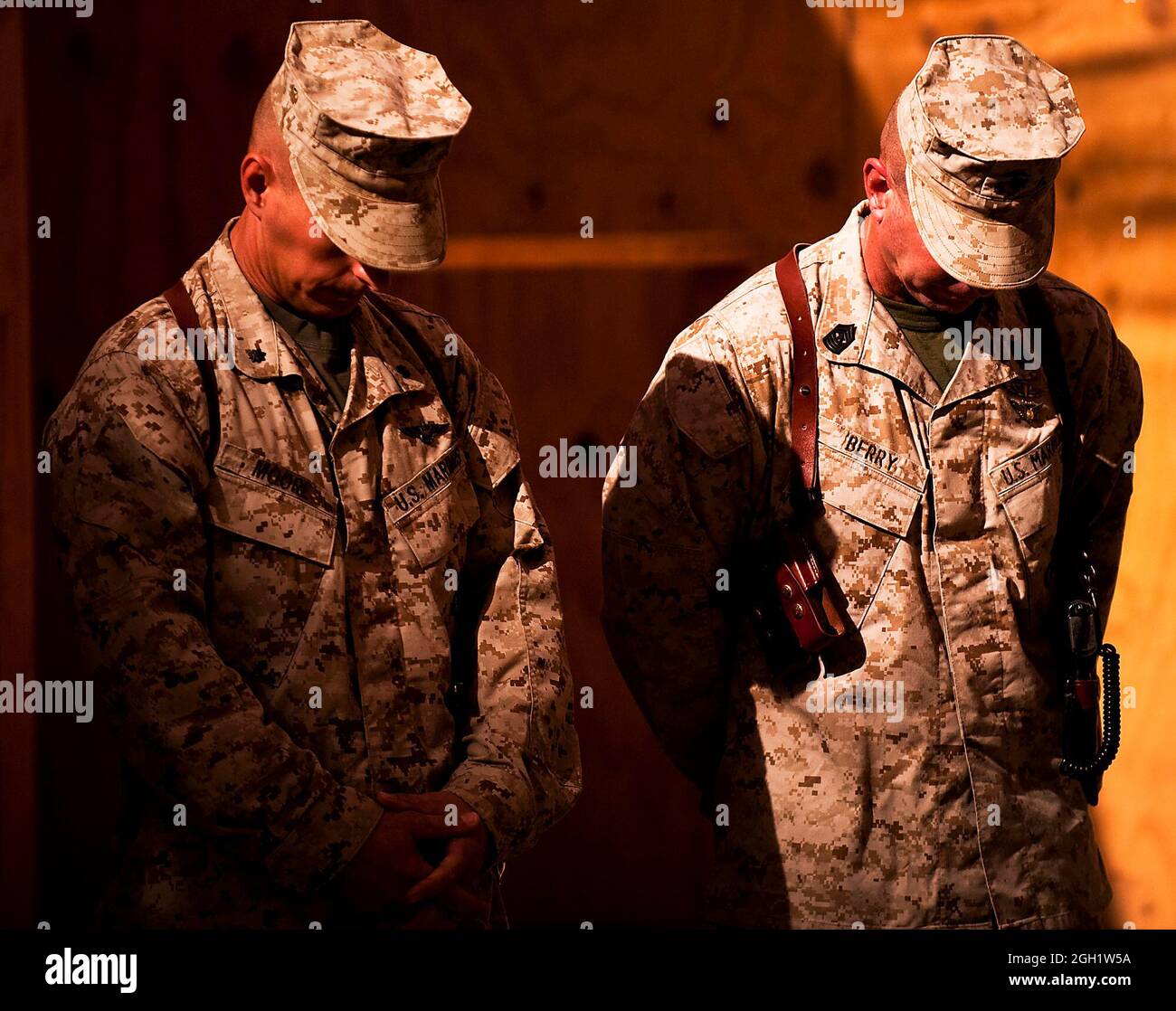 Lt. Col. Michael A. Moore and Sgt. Maj. Douglas E. Berry, the ...