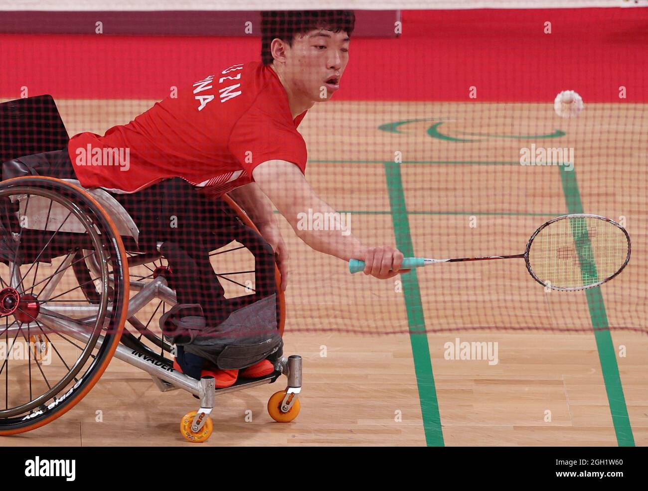 Tokyo, Japan. 4th Sep, 2021. Qu Zimo of China competes during the ...