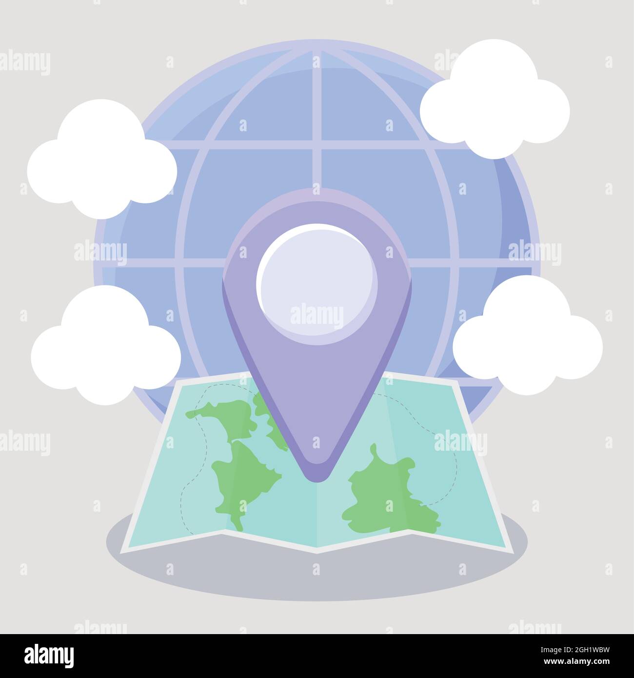 pretty location card Stock Vector Image & Art - Alamy