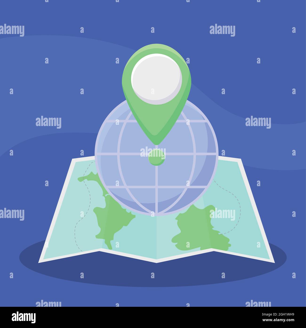 pretty location illustration Stock Vector Image & Art - Alamy