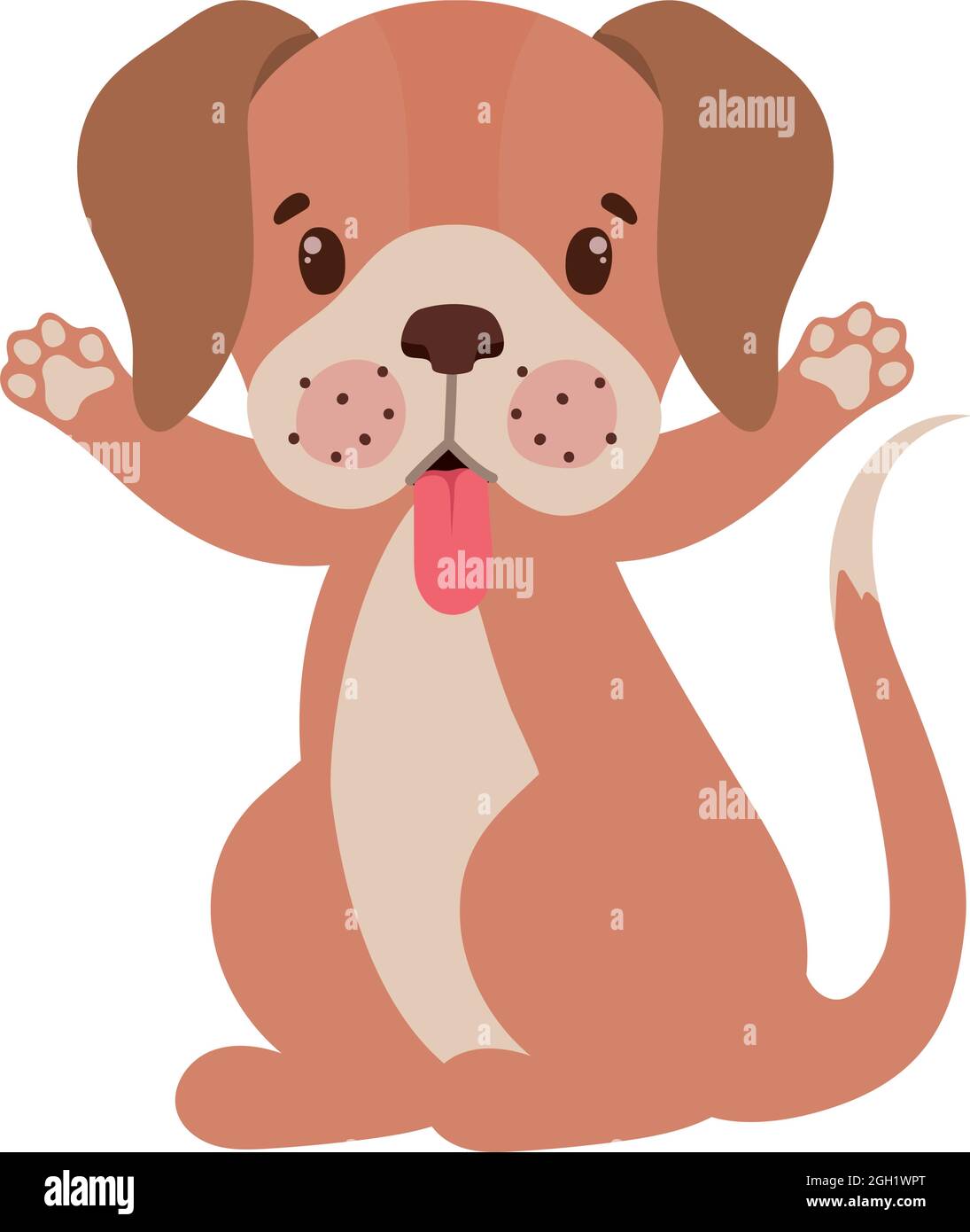 dog with open arms Stock Vector Image & Art - Alamy
