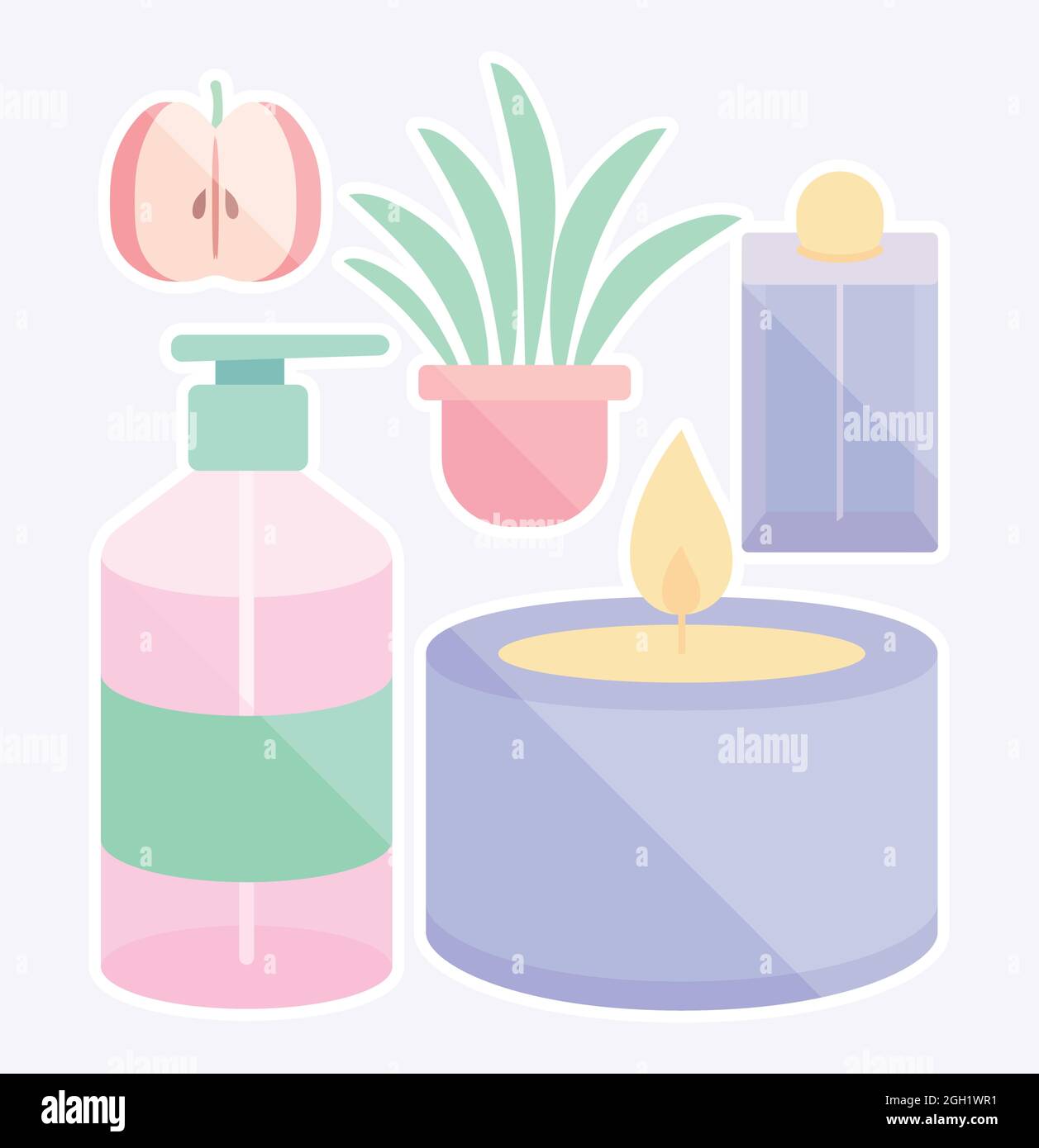 Five Self Care Items Stock Vector Image And Art Alamy