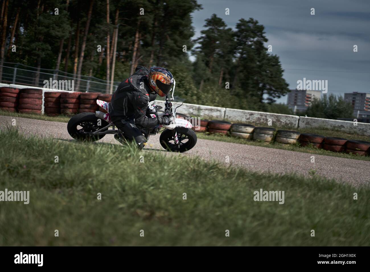 10-05-2021 Lithuania, Kaunas Moto rider, Motorcyclist rides at fast sport bike Stock Photo - Alamy