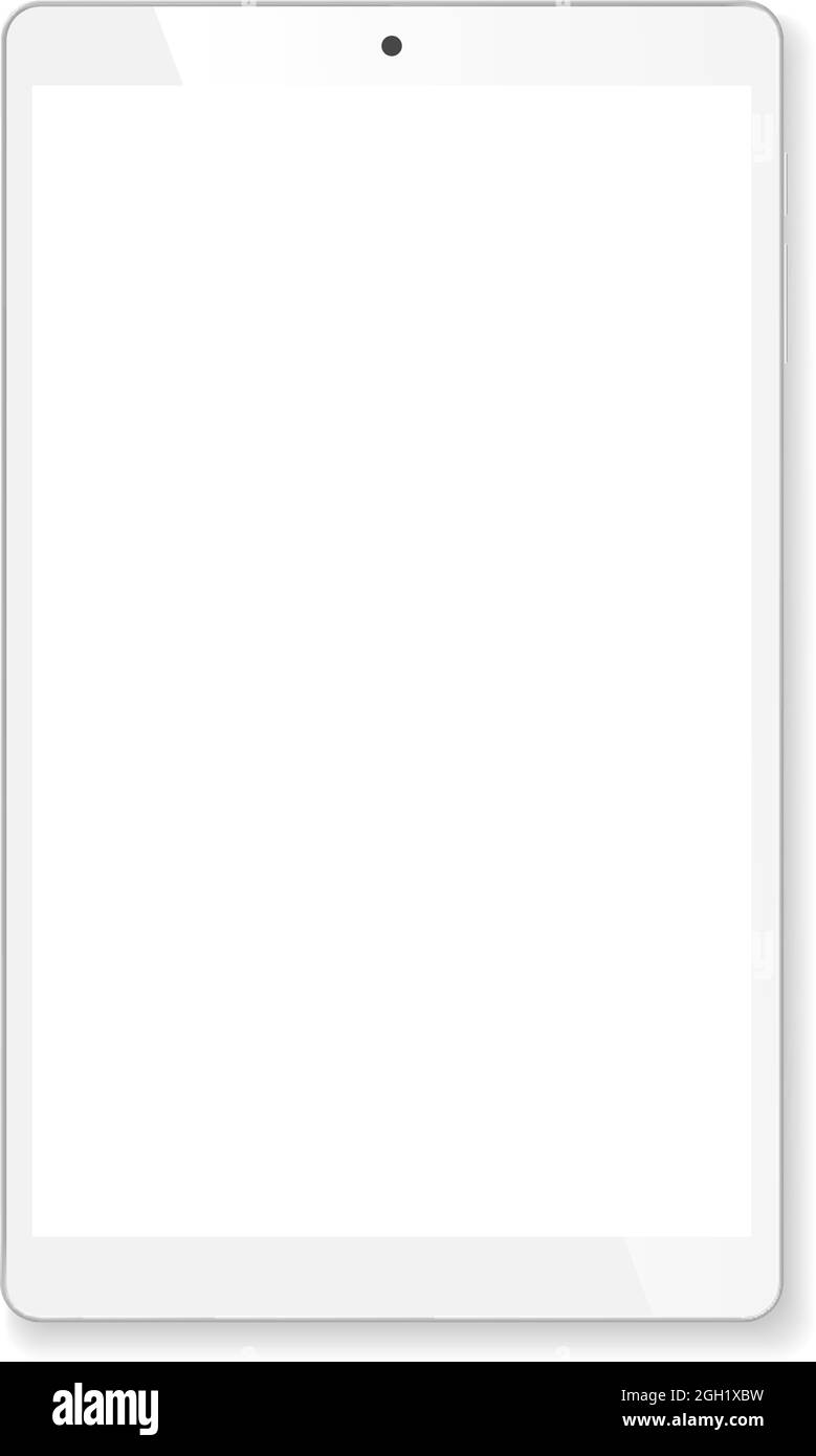 Realistic tablet portable computer mockup Stock Vector Image & Art - Alamy
