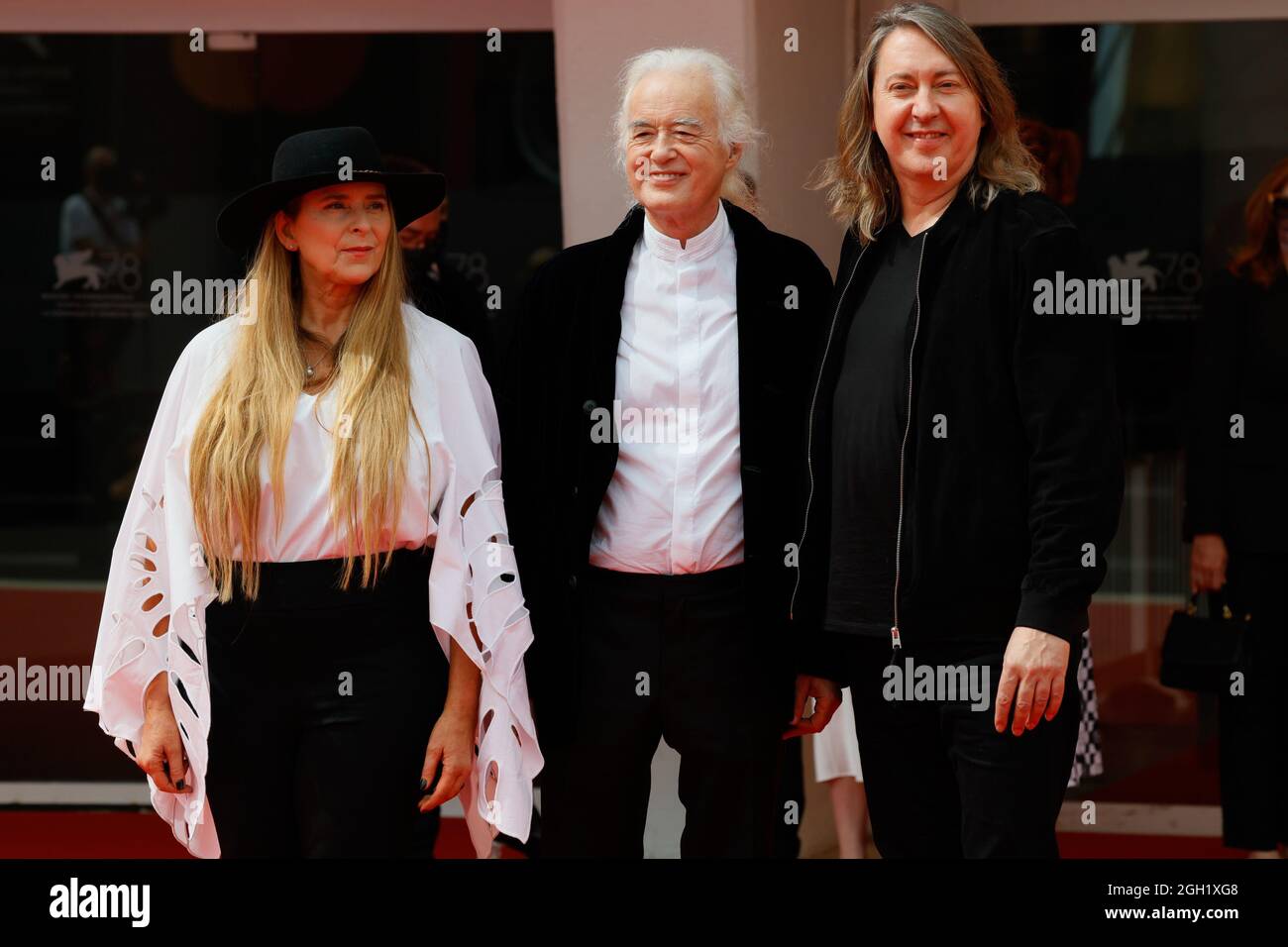 Venice, Italy. 04th Sep, 2021. Allison McGourty, Jimmy Page and ...