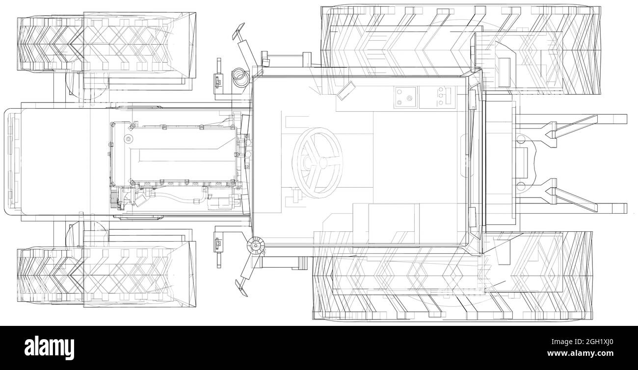 Farm Tractor Concept. Vector Stock Vector Image & Art - Alamy