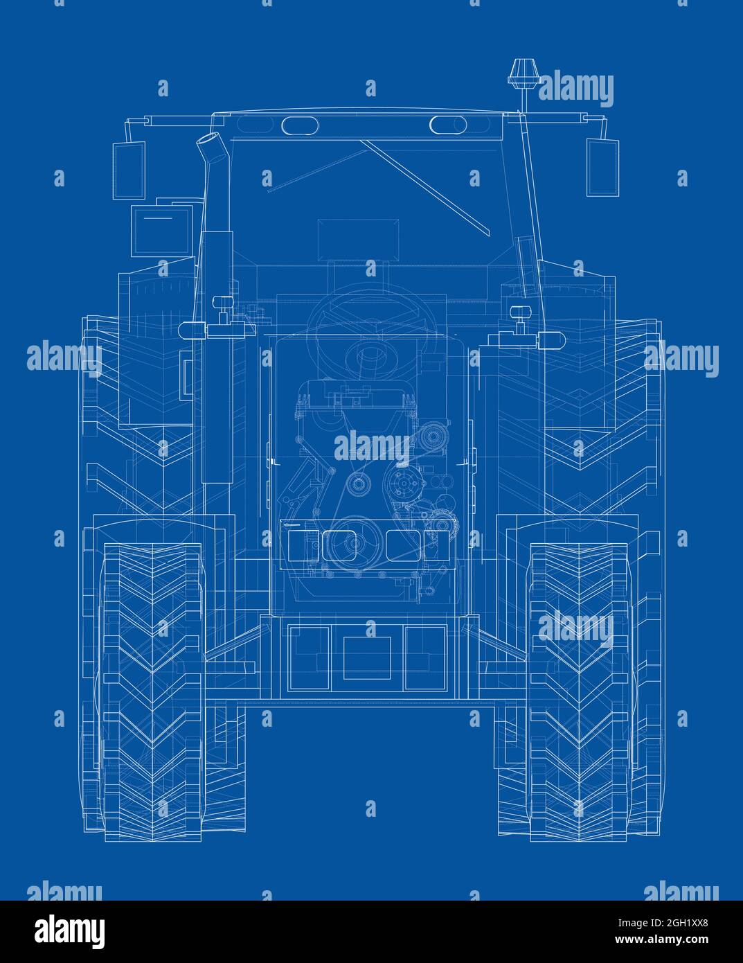 Farm Tractor Concept. Vector Stock Vector Image & Art - Alamy