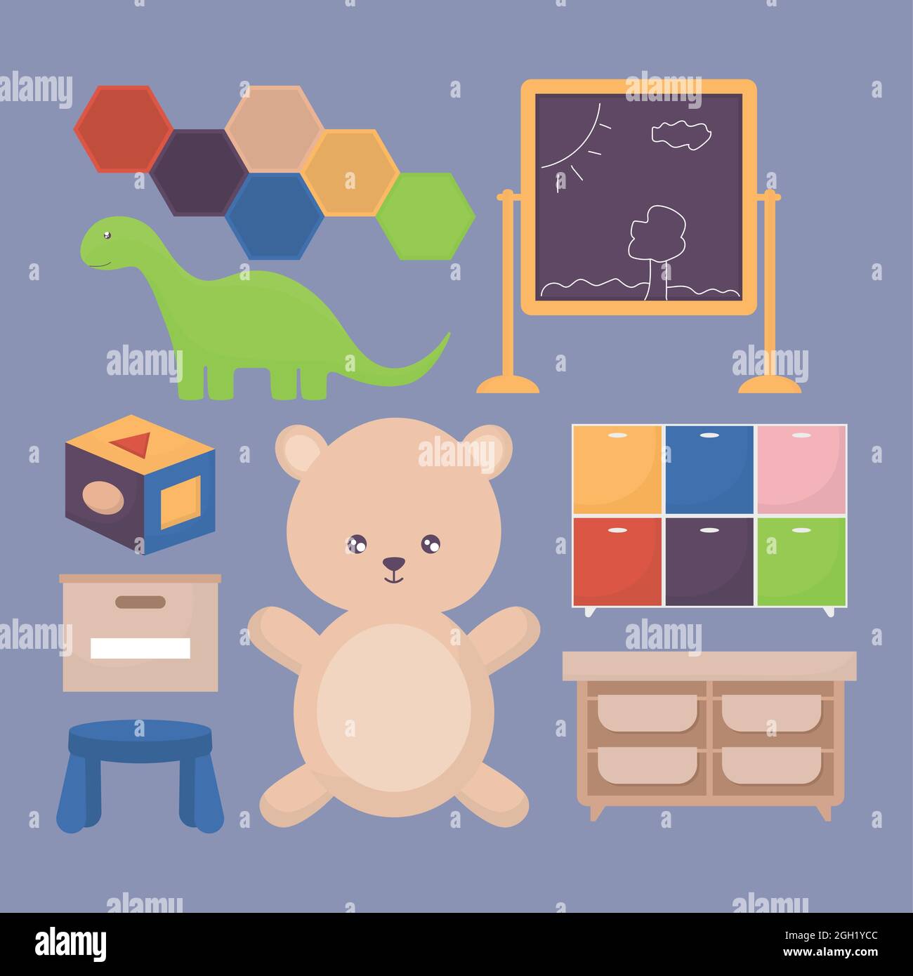 nine toys design Stock Vector Image & Art - Alamy
