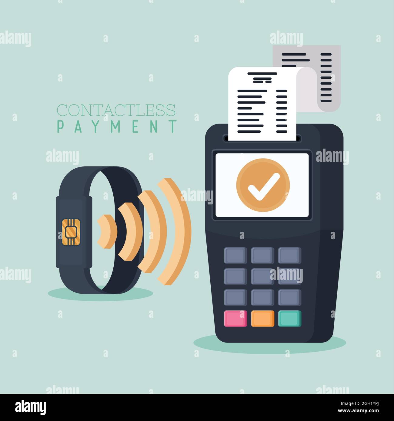 cartel of contactless payment Stock Vector Image & Art - Alamy