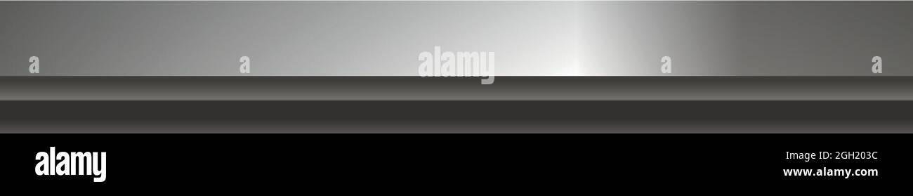 Metal kitchen countertop, iron texture, large table on a white ...