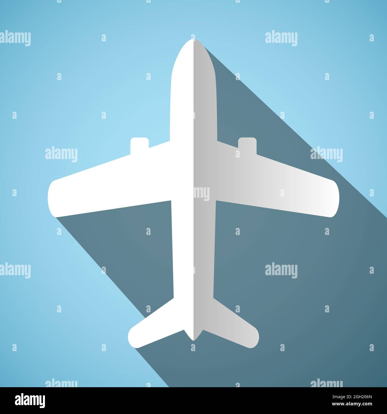 White airplane icon hi-res stock photography and images - Alamy