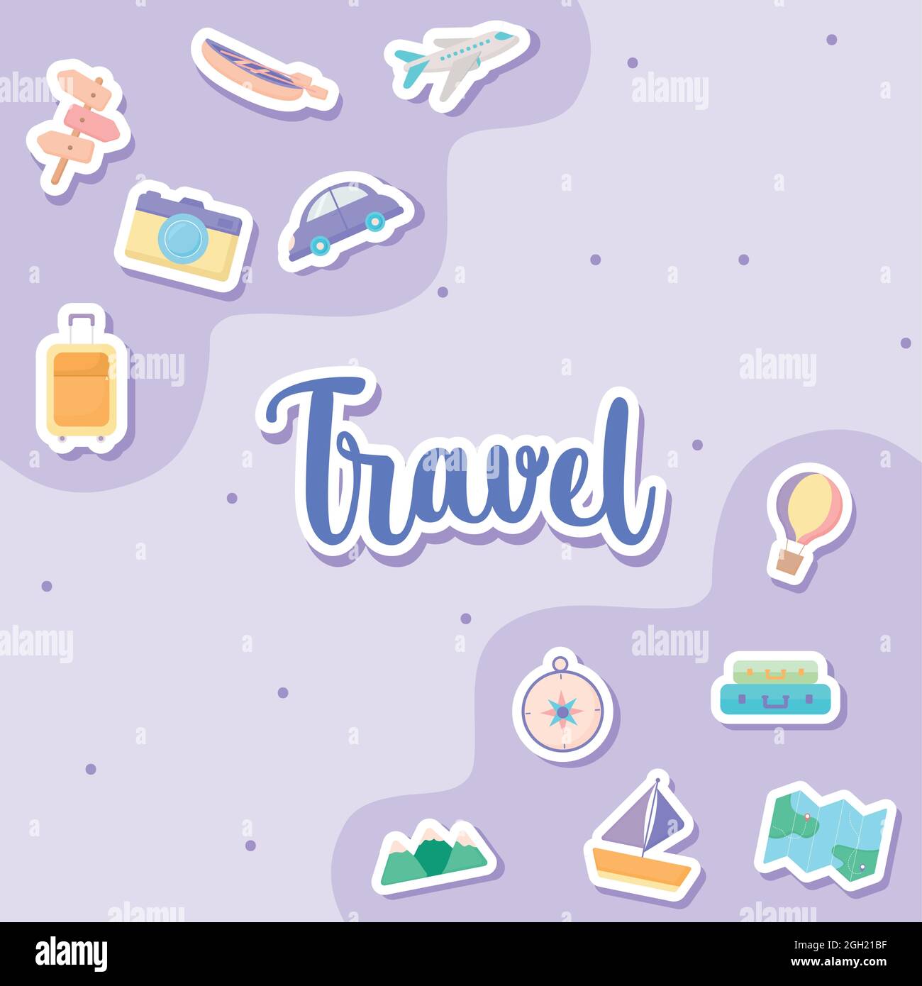 pretty travel card Stock Vector Image & Art - Alamy