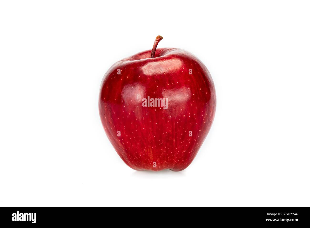 Fresh single red apple, isolated on white background Stock Photo - Alamy