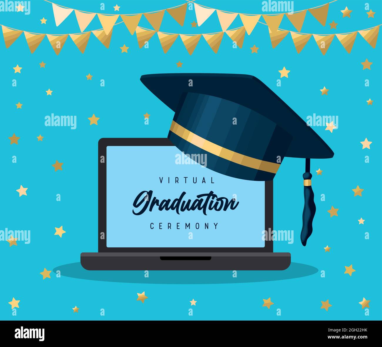virtual graduation poster Stock Vector Image & Art - Alamy